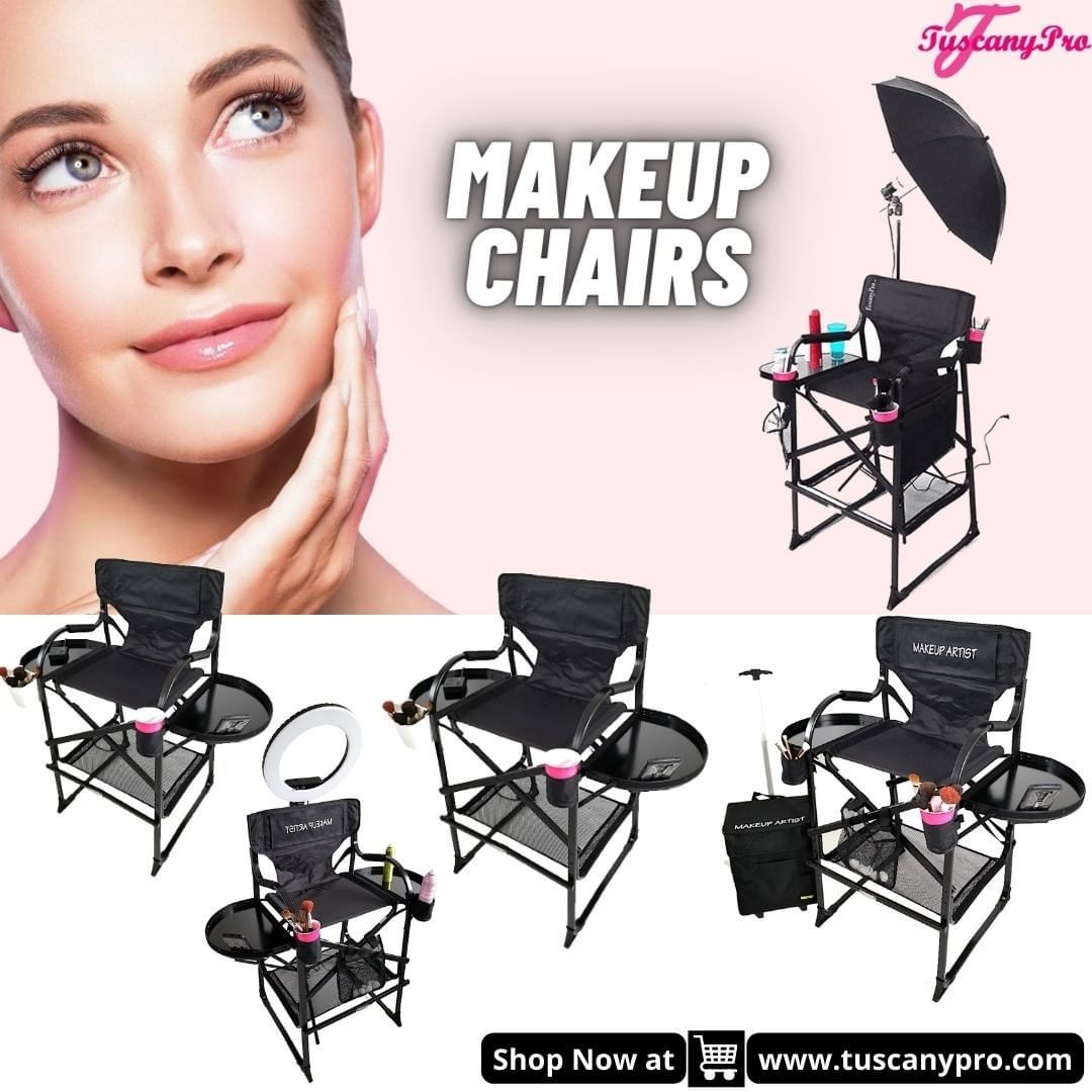 Professional makeup chair for makeup artists